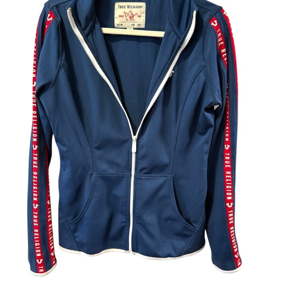True Religion | Jackets & Coats | True Religion Navy Jacket With Red ...